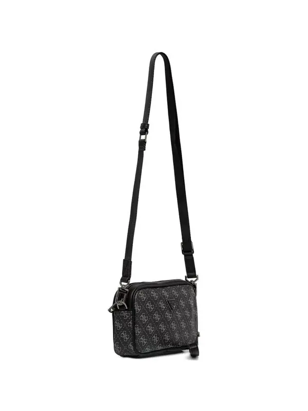 Guess Monogram-print Quilted Messenger Bag