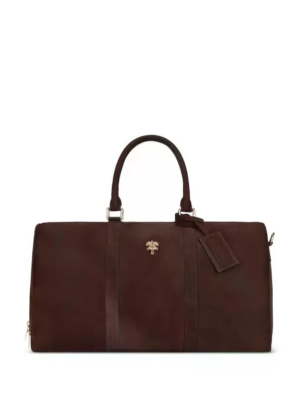 PLACE OF ËLMS Arbor Embossed Crest Holdall - Brown