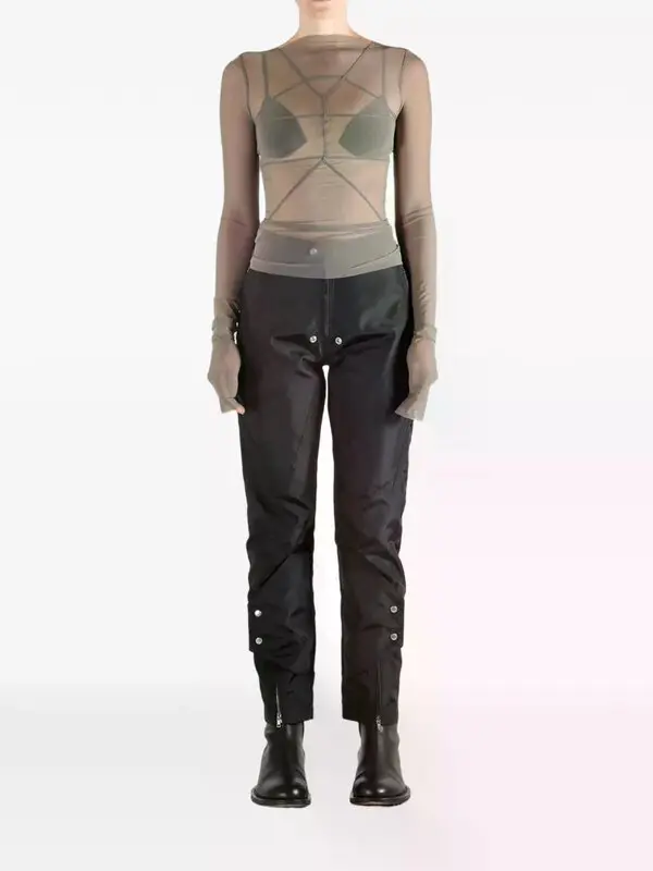 Rick Owens Temple Exposed-seam T-shirt - Green