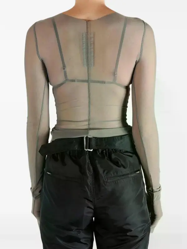 Rick Owens Temple Exposed-seam T-shirt - Green