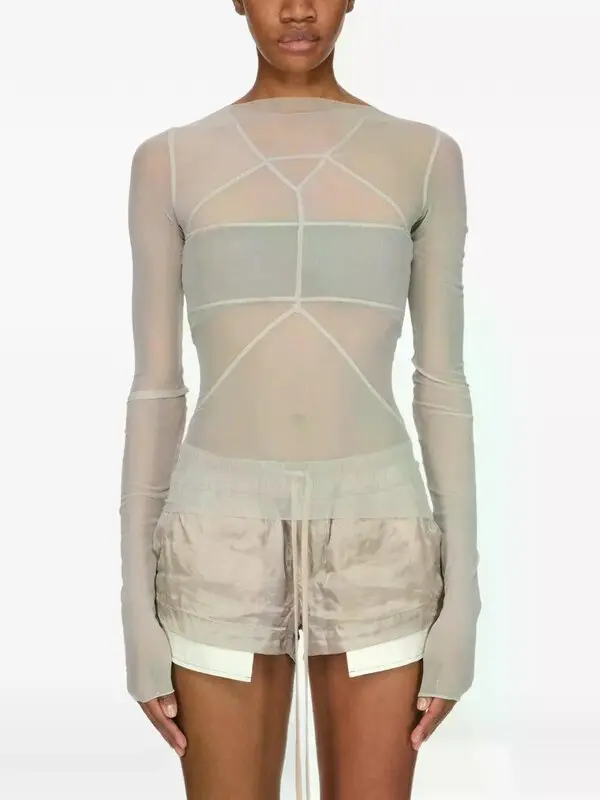 Rick Owens Temple Exposed-seam T-shirt - Green