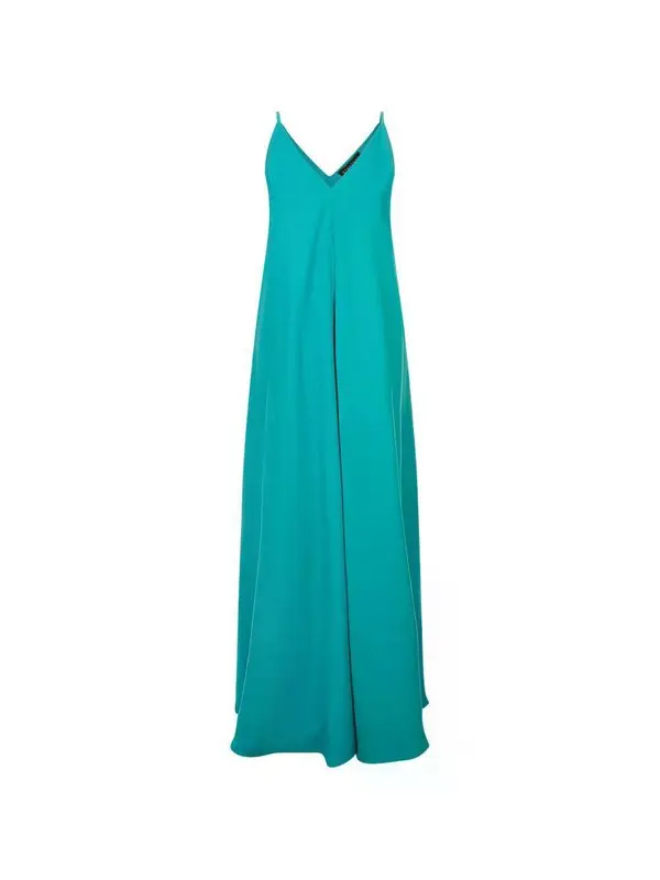 GIANLUCA CAPANNOLO V-neck Maxi Dress - Blue