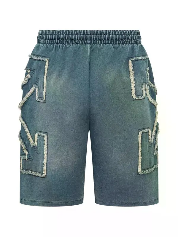 Off-White Arrows Frayed Shorts