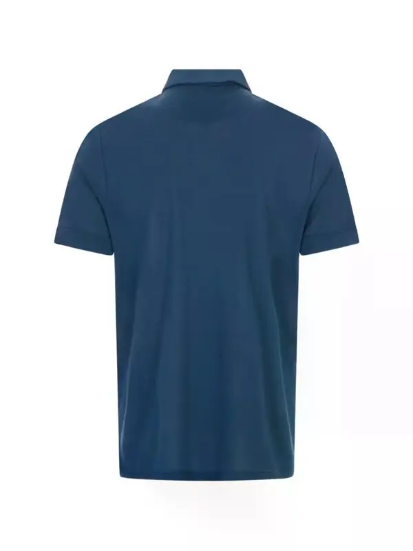 Kiton Quarter-zip Short-sleeve Polo Shirt - Blue