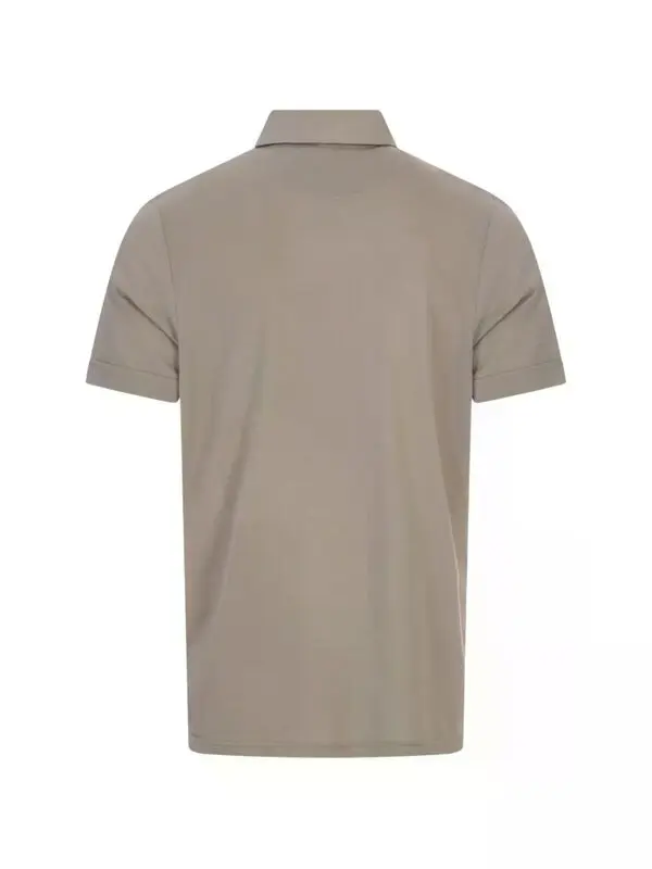 Kiton Quarter-zip Short-sleeve Polo Shirt - Neutrals