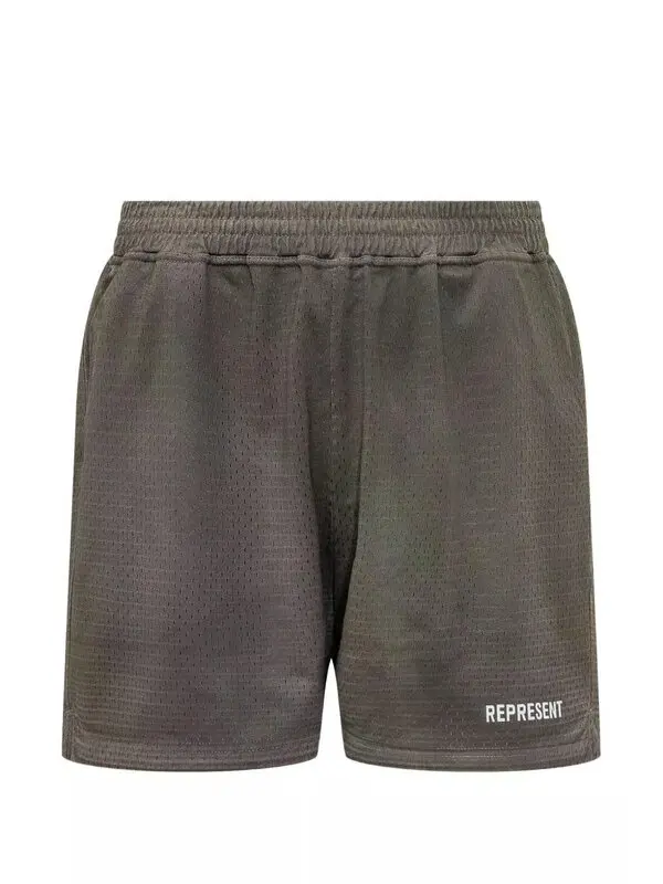 REPRESENT Washed Mesh Shorts - Grey