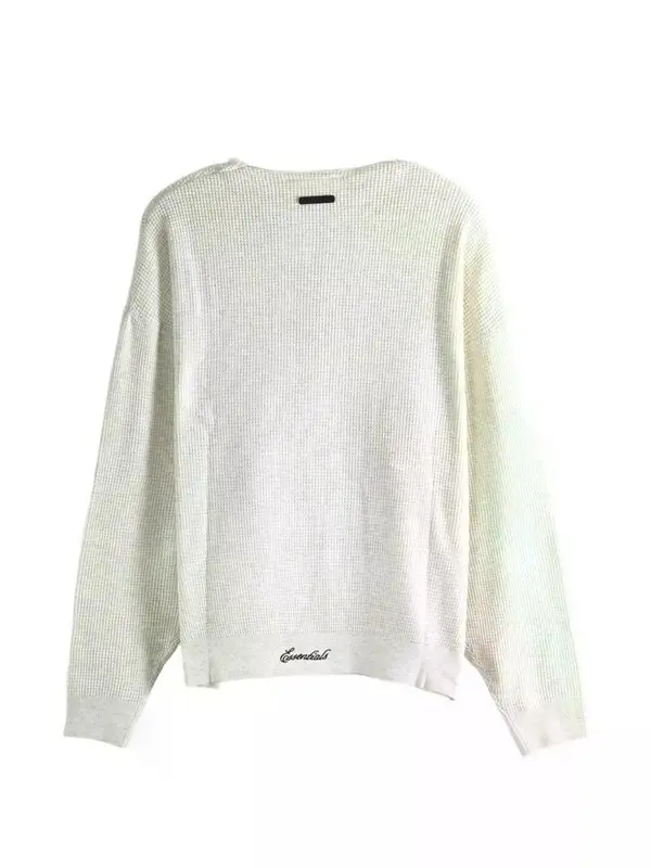 Fear Of God Signature Waffle-knit Sweater - White