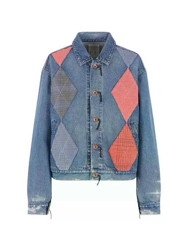 KURO Argyle Sashiko Denim Jacket