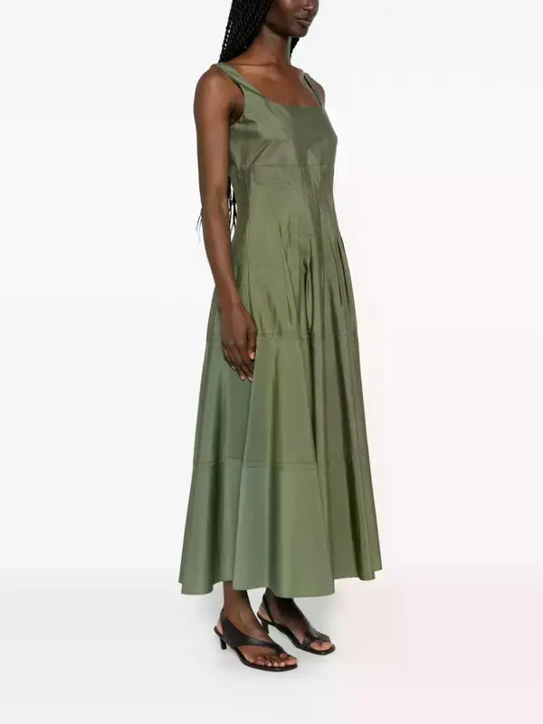 Max Mara Feltre Pleated Tiered Dress