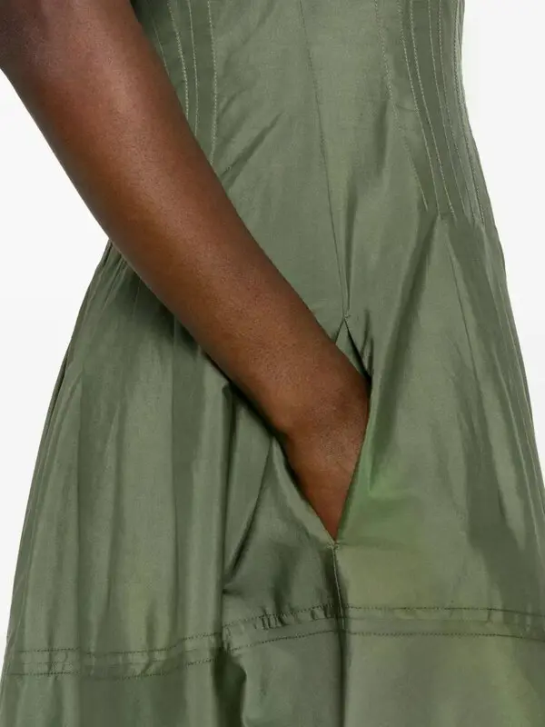 Max Mara Feltre Pleated Tiered Dress