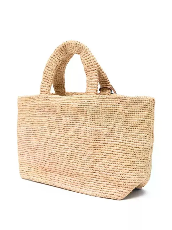 Manebí Medium Woven Raffia Tote Bag