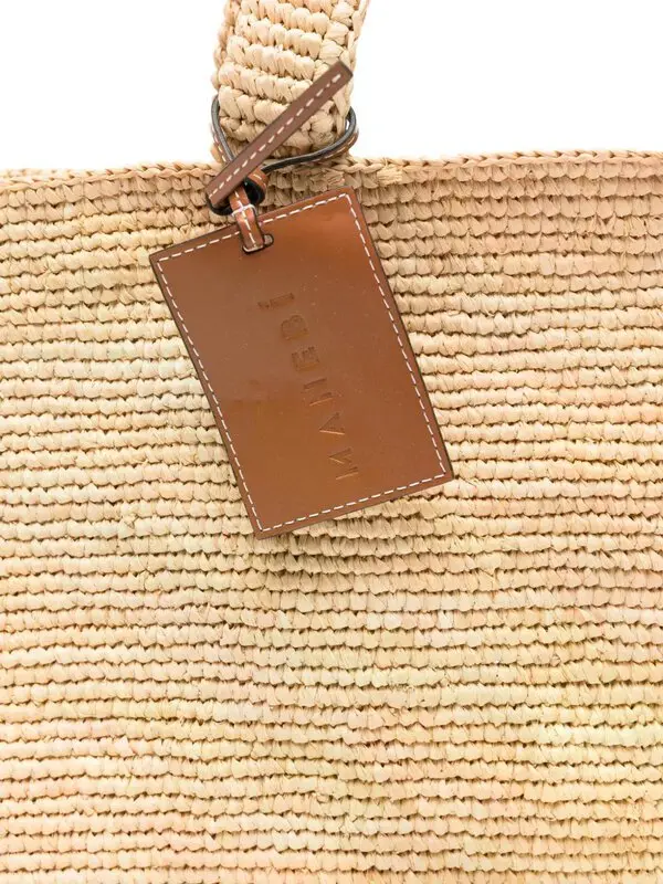 Manebí Medium Woven Raffia Tote Bag