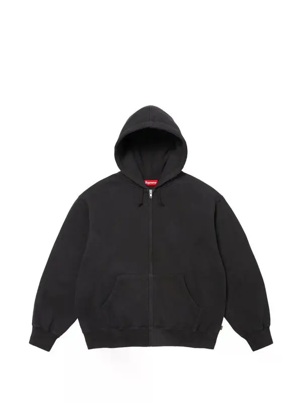 Supreme Cut-out Zip-up Hoodie - Black