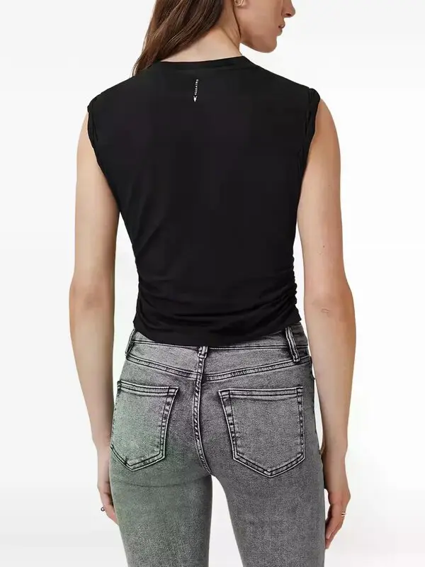 ALLSAINTS West Ruched Sleeveless Top - Black