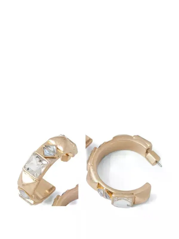 ALLSAINTS Crystal-embellished Hoop Earrings - Gold