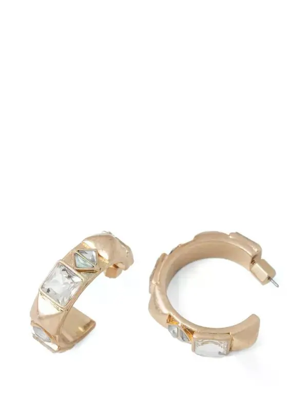 ALLSAINTS Crystal-embellished Hoop Earrings - Gold