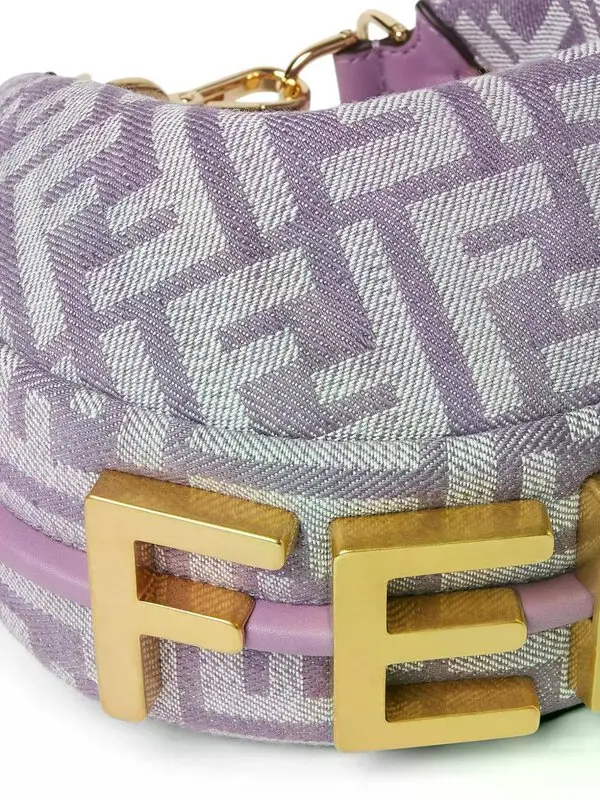 Fendi Mini Graphy Shoulder Bag - Purple