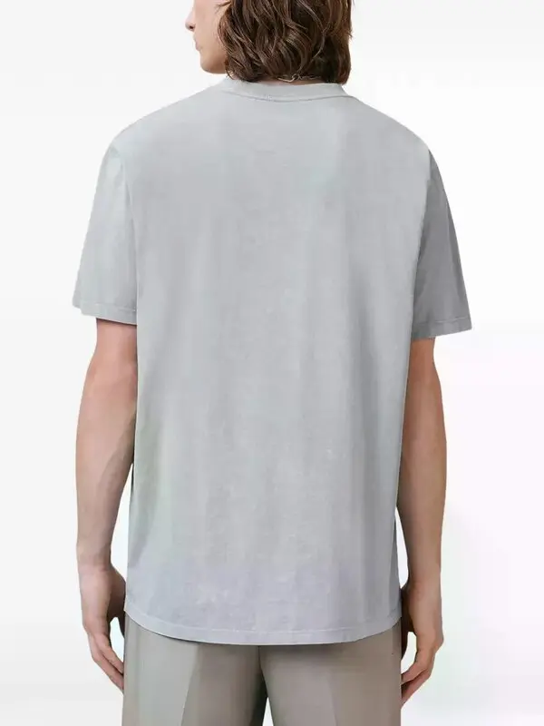 ALLSAINTS Logo-embroidered T-shirt - Grey