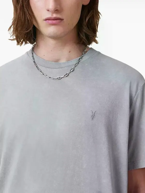 ALLSAINTS Logo-embroidered T-shirt - Grey