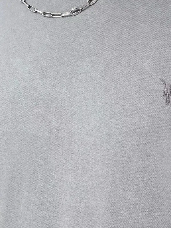 ALLSAINTS Logo-embroidered T-shirt - Grey