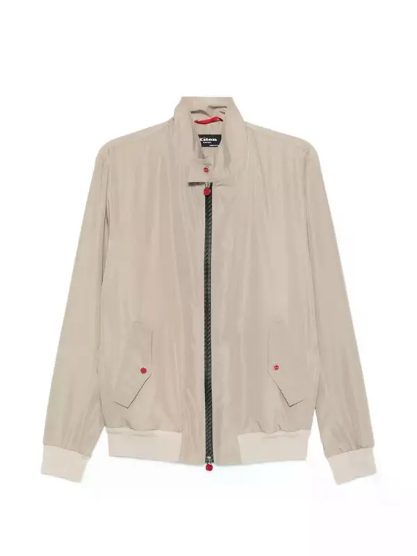 Kiton Zip-up Bomber Jacket - Neutrals