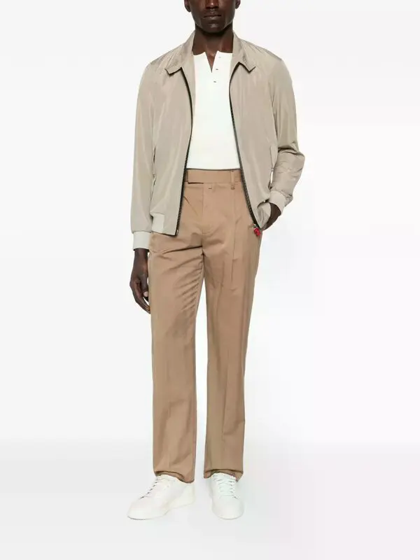 Kiton Zip-up Bomber Jacket - Neutrals