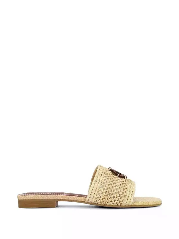 Simkhai Woven Logo Sandals