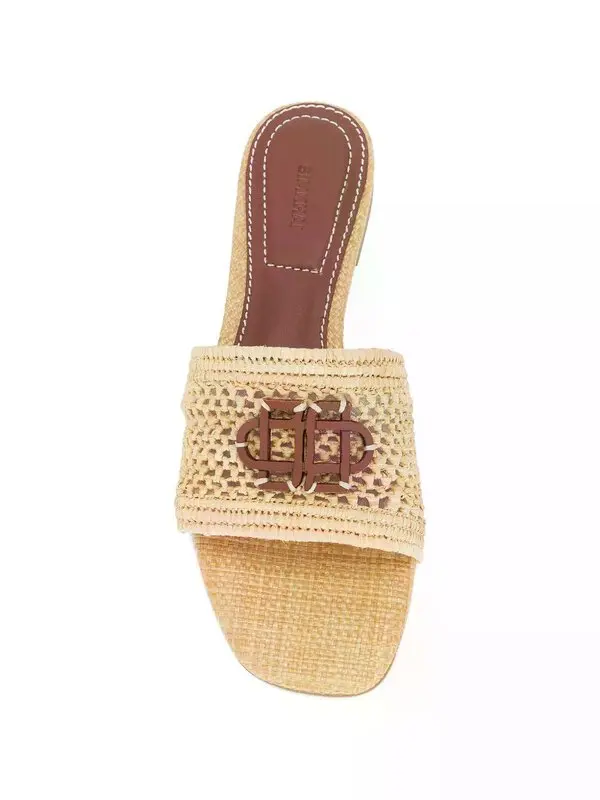 Simkhai Woven Logo Sandals