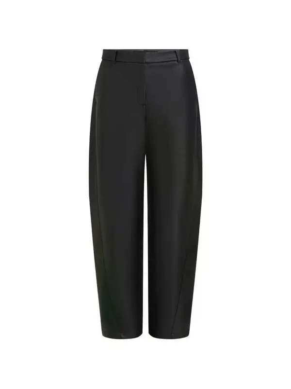 Karl Lagerfeld Faux-leather Barrel Trousers