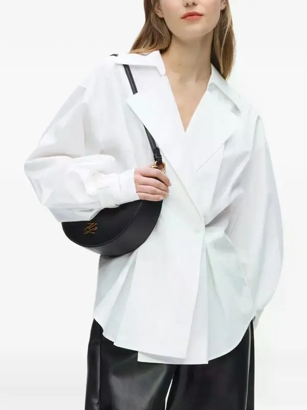Karl Lagerfeld Double-breasted Pleated Shirt