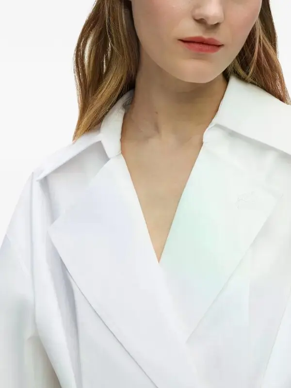 Karl Lagerfeld Double-breasted Pleated Shirt