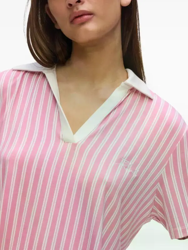 Karl Lagerfeld Signature Stripe-print Pajamas - Pink