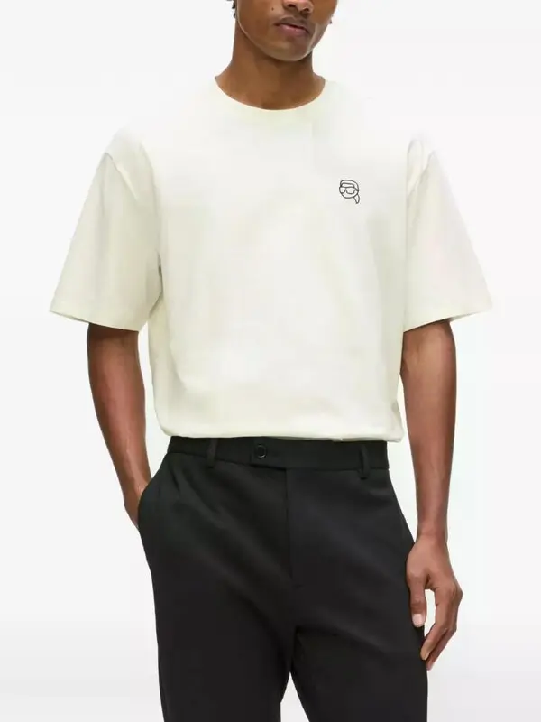 Karl Lagerfeld Logo-embroidery T-shirt
