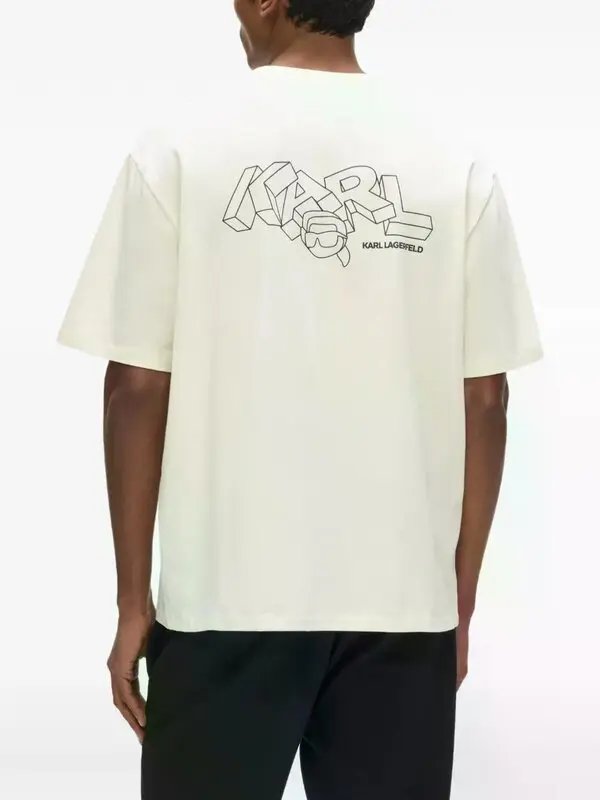 Karl Lagerfeld Logo-embroidery T-shirt
