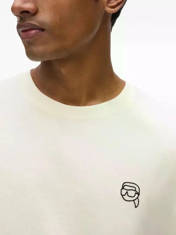 Karl Lagerfeld Logo-embroidery T-shirt
