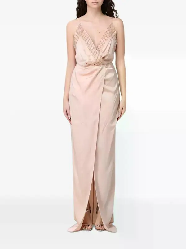 Elisabetta Franchi Bead-embellished Maxi Dress