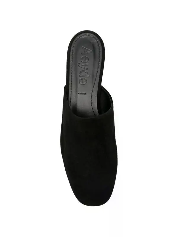AeydĒ Rega Suede Mules - Black