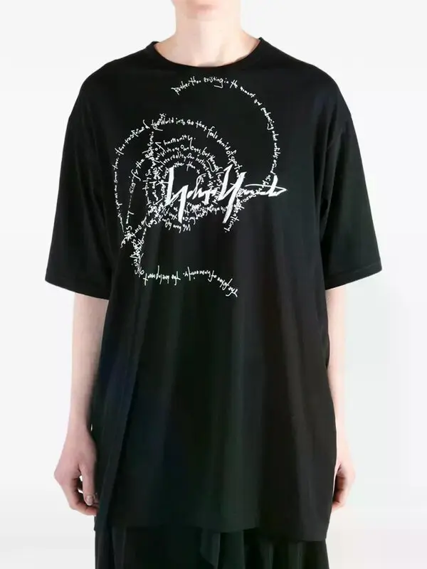 Yohji Yamamoto Graphic-print T-shirt - Black