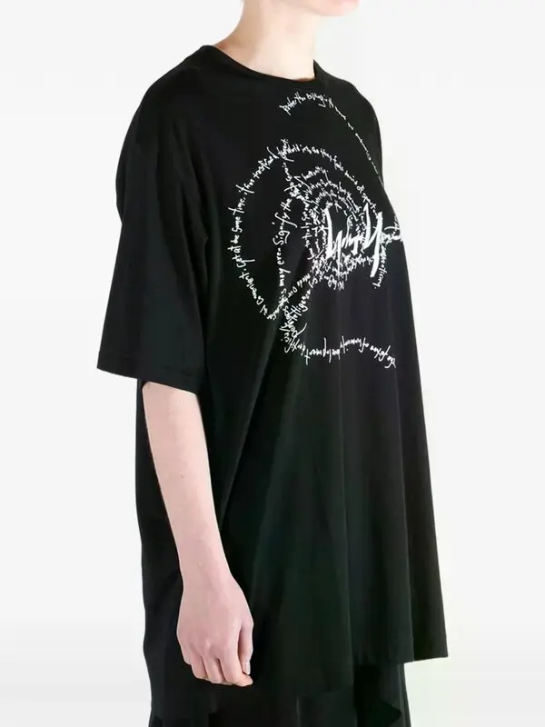 Yohji Yamamoto Graphic-print T-shirt - Black