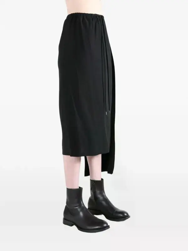Yohji Yamamoto Asymmetric Drawstring Skirt