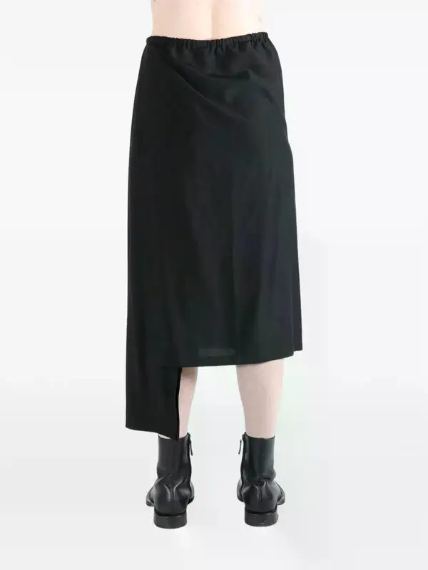 Yohji Yamamoto Asymmetric Drawstring Skirt