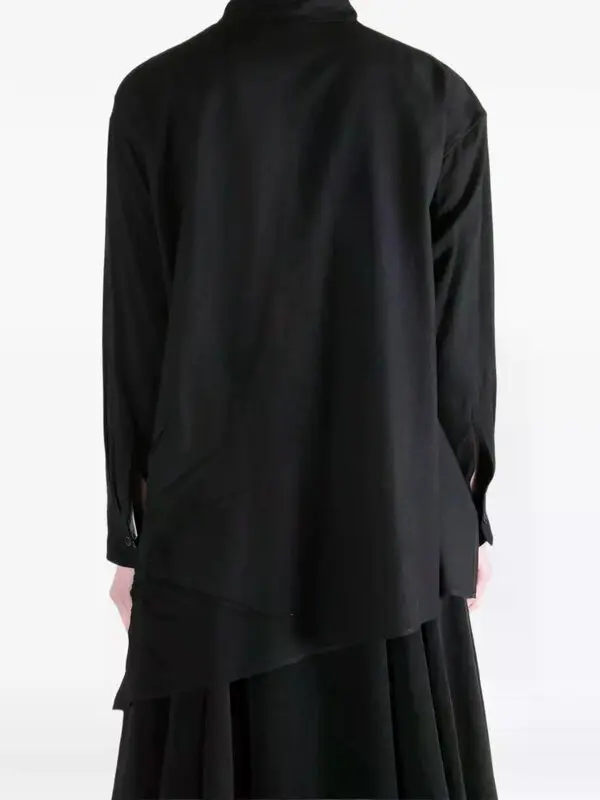 Yohji Yamamoto Asymmetric Handkerchief-hem Shirt