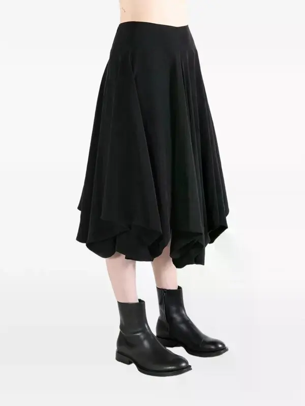 Yohji Yamamoto Asymmetric Draped Skirt