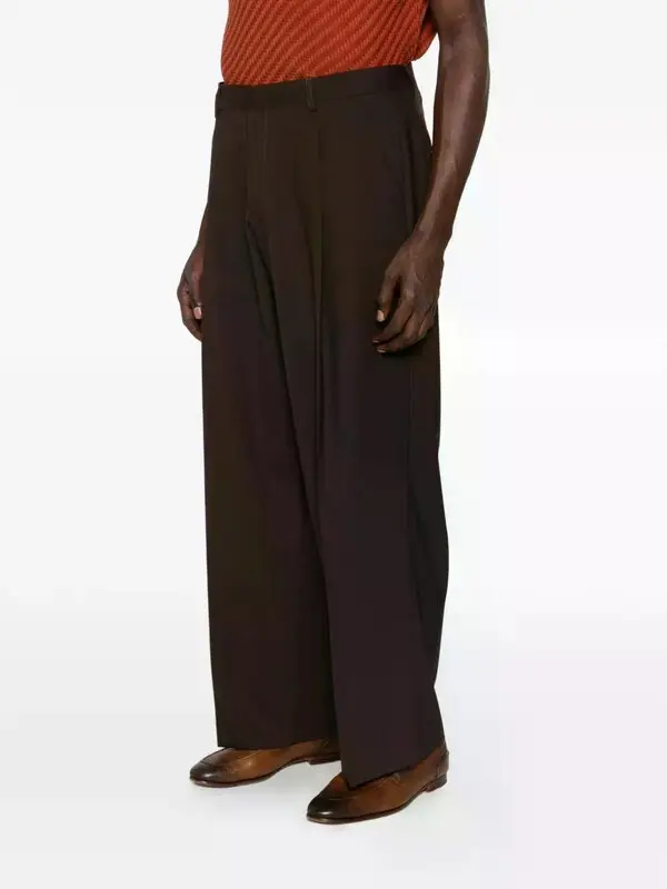 BE ABLE Pleated Trousers - Brown