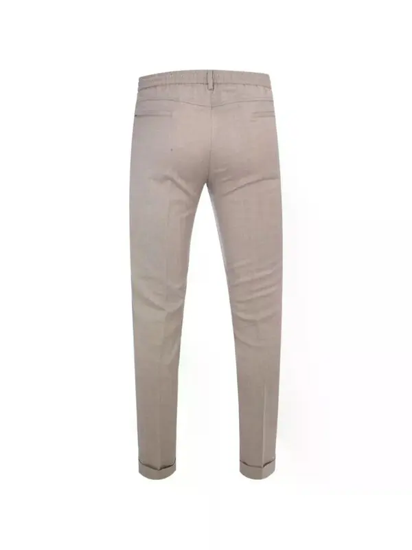 Luciano Barbera Pleated Drawstring Trousers - Neutrals