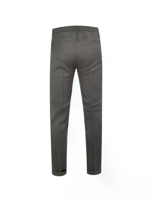 Luciano Barbera Pleated Drawstring Trousers - Grey