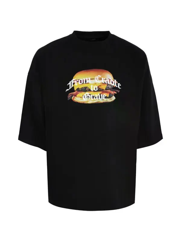 TEE LIBRARY Burger Print T-shirt
