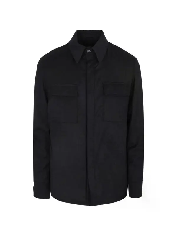 Luciano Barbera Flap-pocket Shirt Jacket - Grey