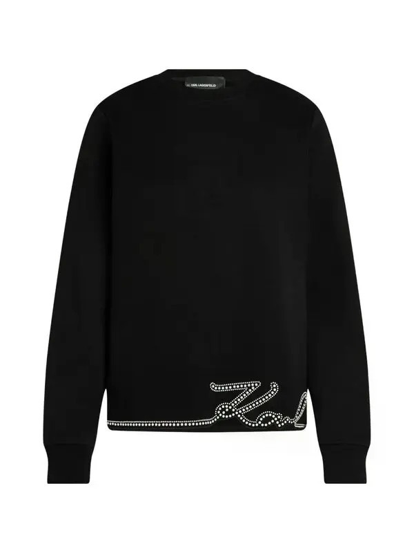 Karl Lagerfeld Signature-hem Sweatshirt