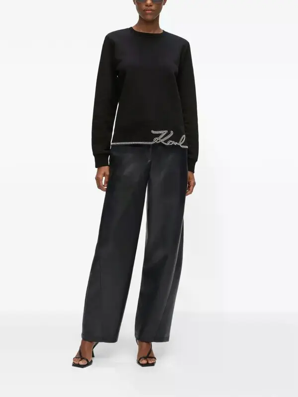 Karl Lagerfeld Signature-hem Sweatshirt